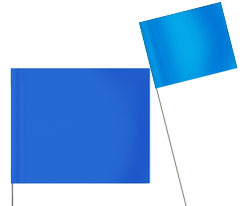 Blue Marking Flags | Full Source